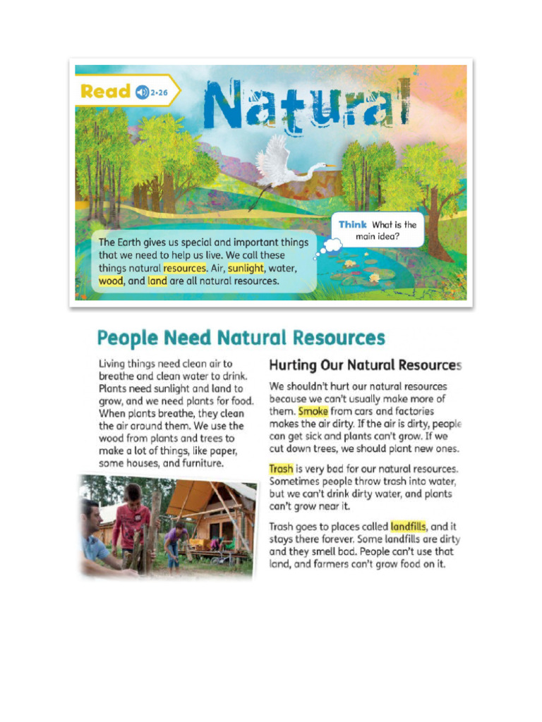 Natural Resources - Reading | PDF