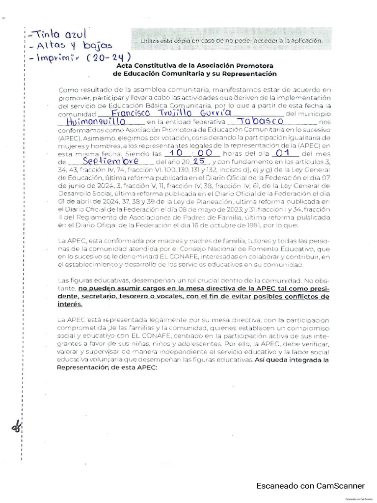 Ejemplo Acta Constitutiva | PDF