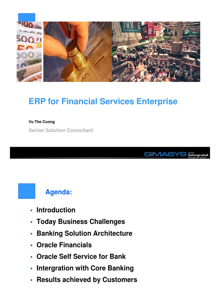 Oracle ERP For Banking | PDF | Banks | Capital Market