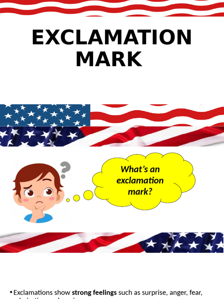 Exclamation Mark Usage Guide | PDF | Noun | Adjective