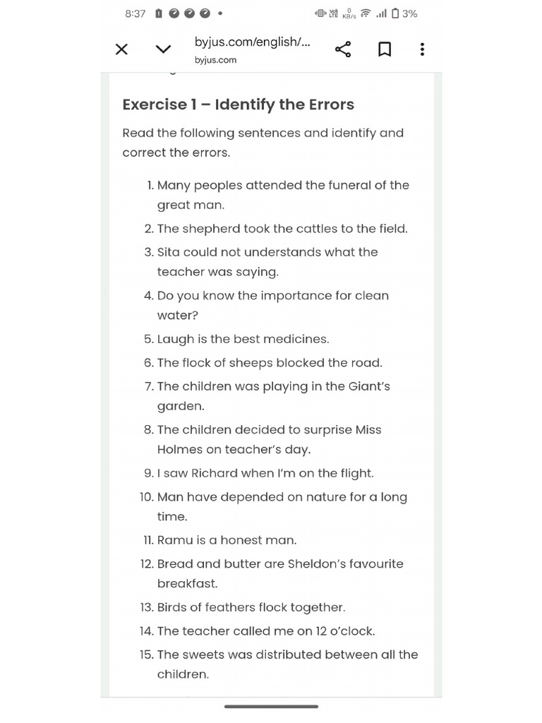 Error Correction | PDF