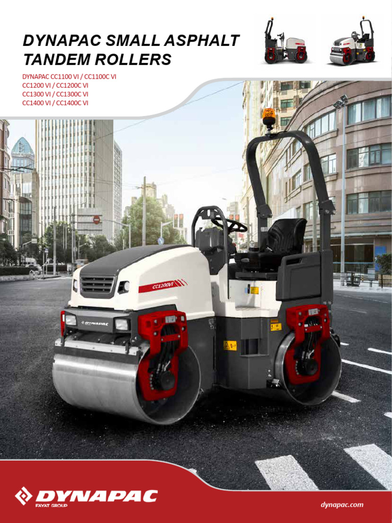 Dynapac Small Asphalt Rollers VI Series | PDF