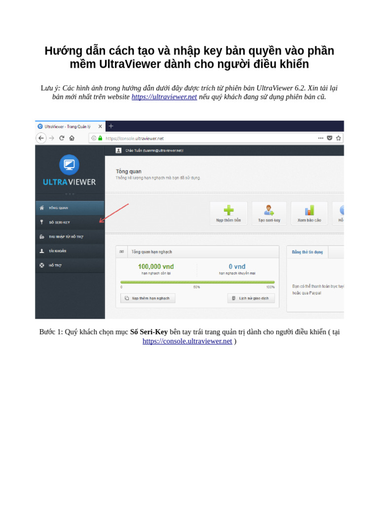Huong Dan Nhap Key Ban Quyen | PDF