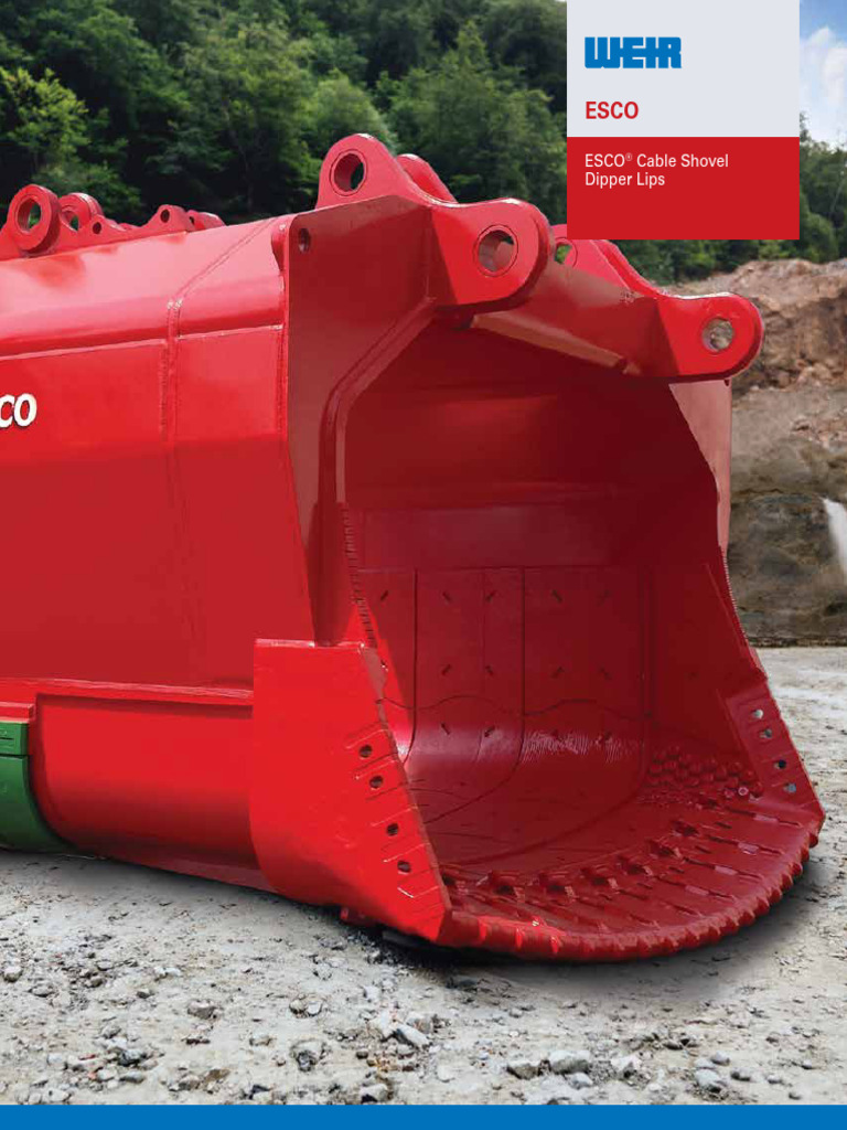 Esco Cable Shovel Dipper Lips | PDF | Welding | Construction