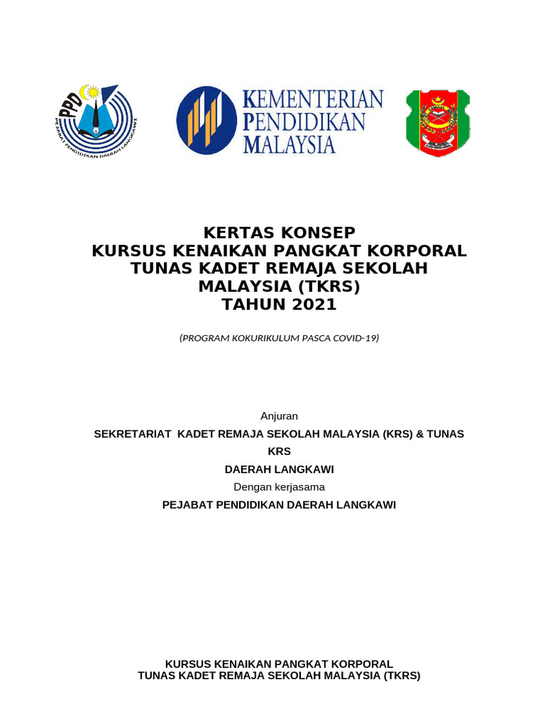 Kertas Konsep Korporal TKRS 2021 | PDF