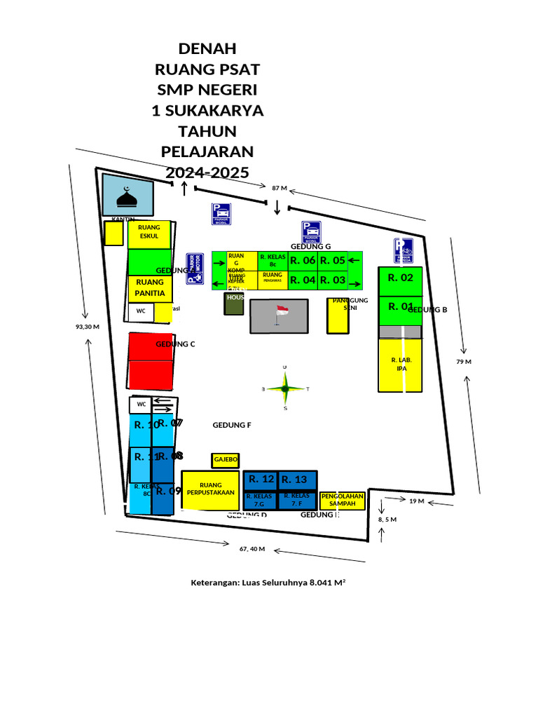 Denah Ruang Psat 2025 | PDF