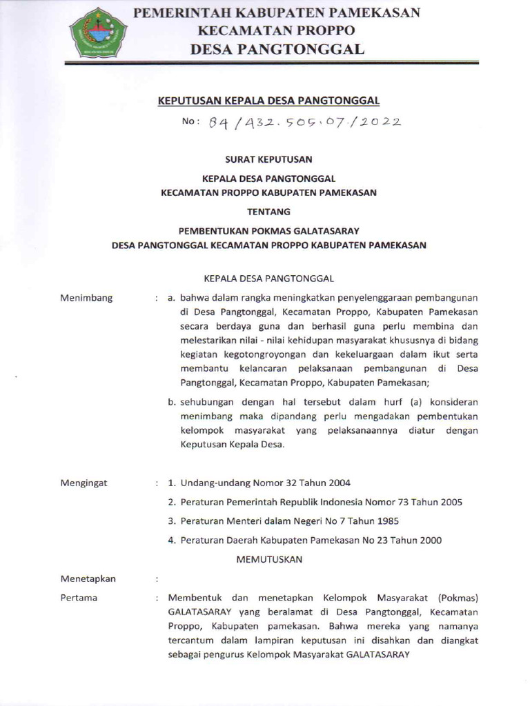 SK Pembentukan | PDF