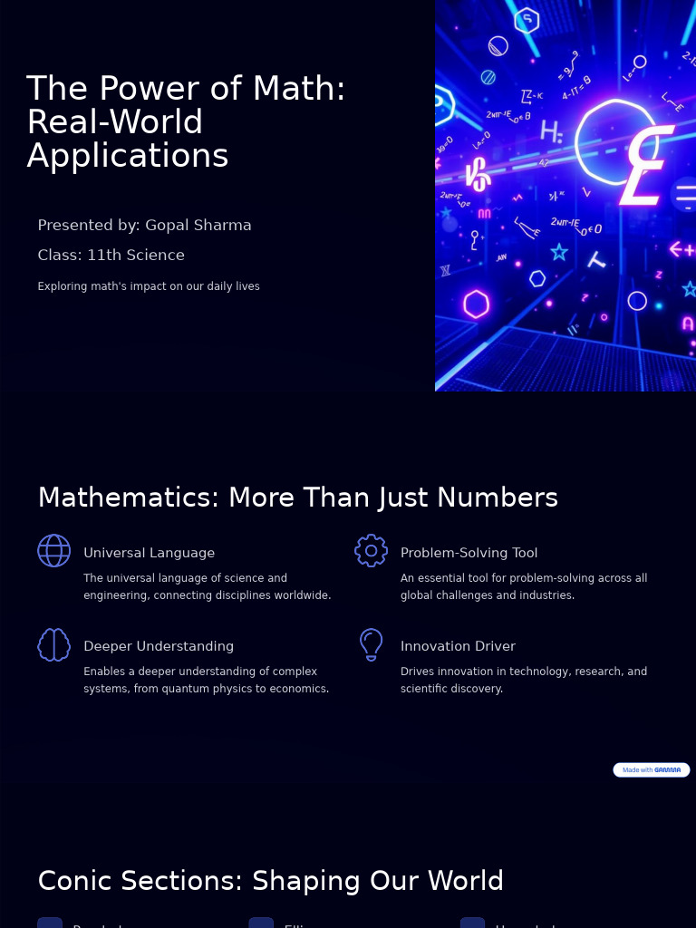 Real World Applications of Mathematics, by GOPAL SHARMA | PDF ...