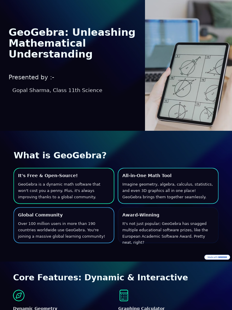 GeoGebra: Empowering Math Learning | PDF | Line (Geometry) | Equations