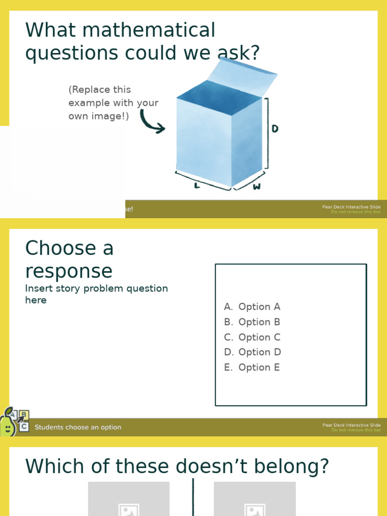 Pear Deck Math Templates | PDF