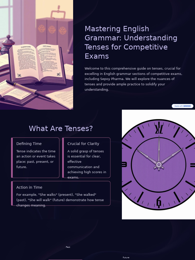 Master English Tenses for Exams | PDF | Grammatical Tense | Perfect ...