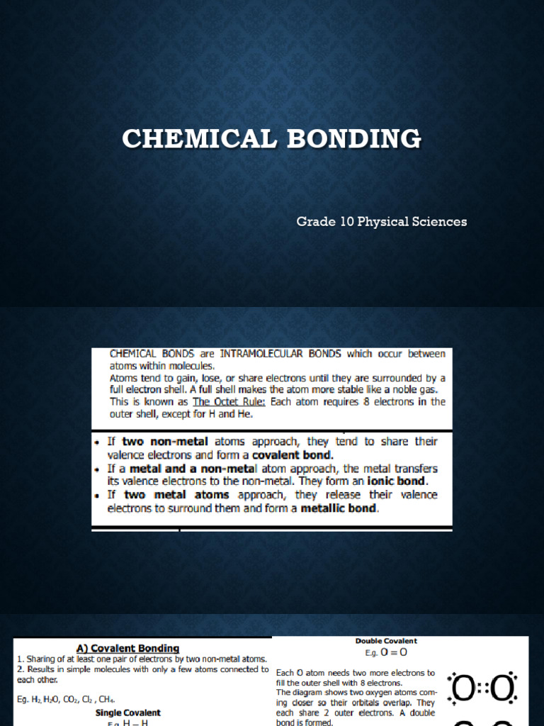 Chemical Bonding | PDF