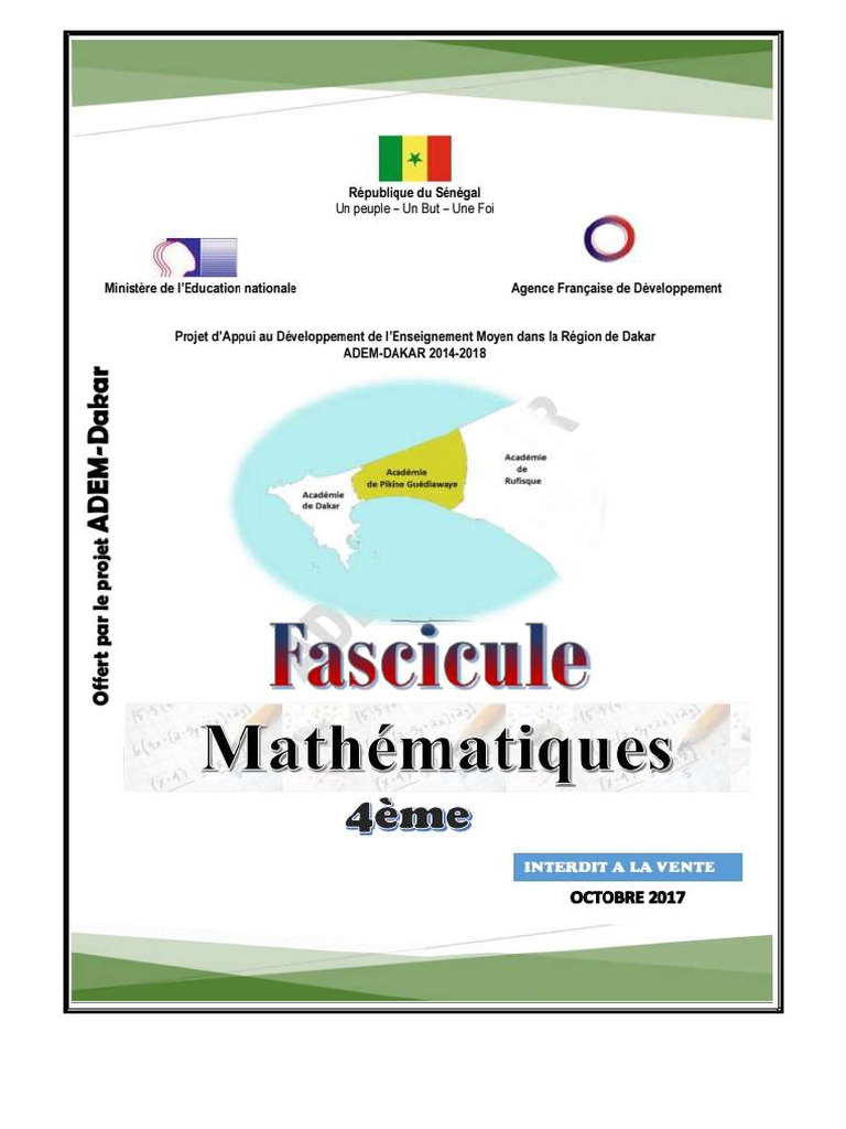 Math Resources for 4ème Students | PDF