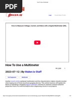 Multimeter Ports Explained | PDF