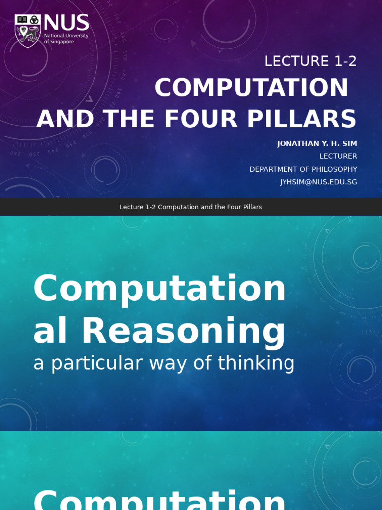 Computation and Four Pillars Overview | PDF