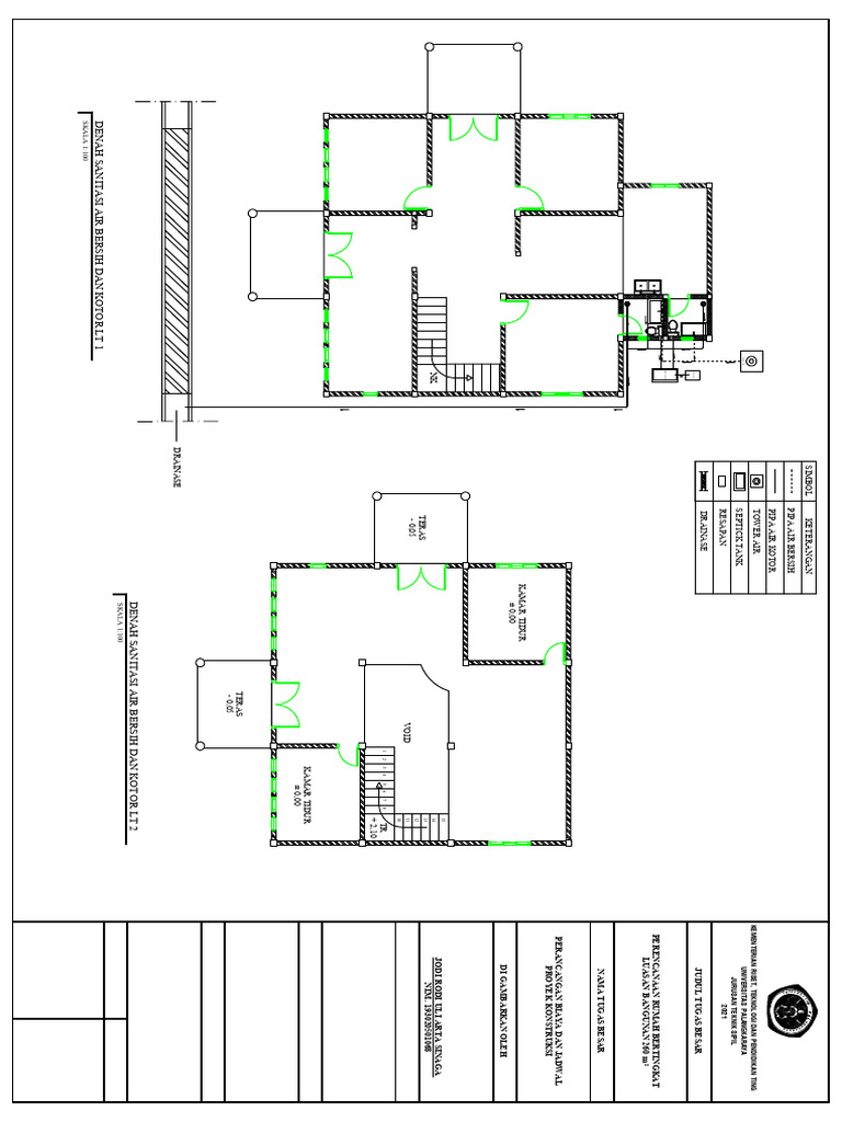 denah rencana sanitasi | PDF