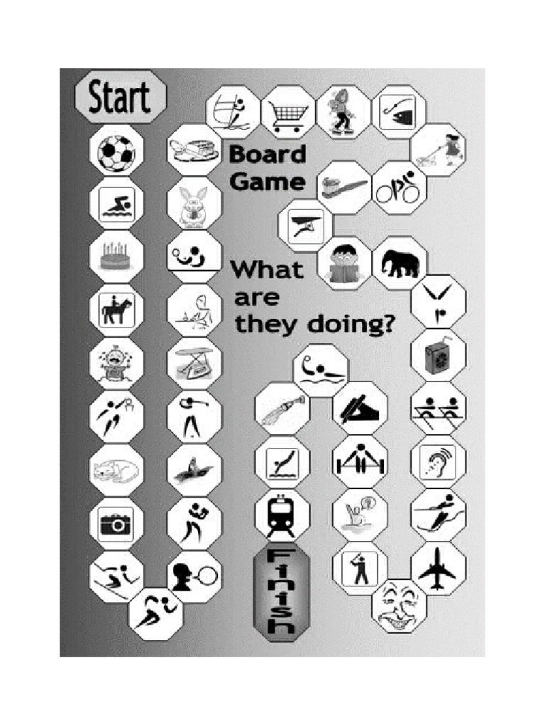 Present Continuous Game | PDF