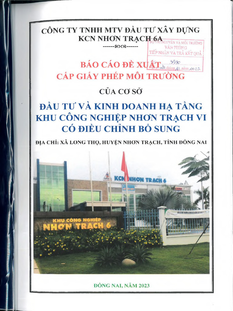 DNai-Bao Cao GPMT KCN Nhon Trach 6 | PDF