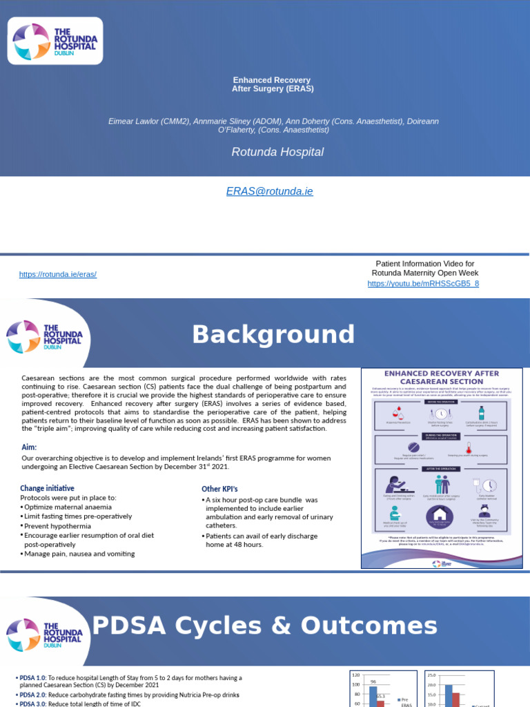ERAS Program for Elective Caesarean Care | PDF | Caesarean Section ...