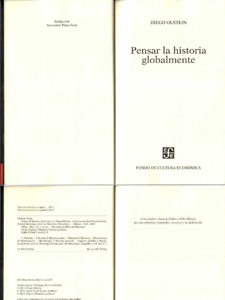 01 OLSTEIN D Pensar La Historia | PDF