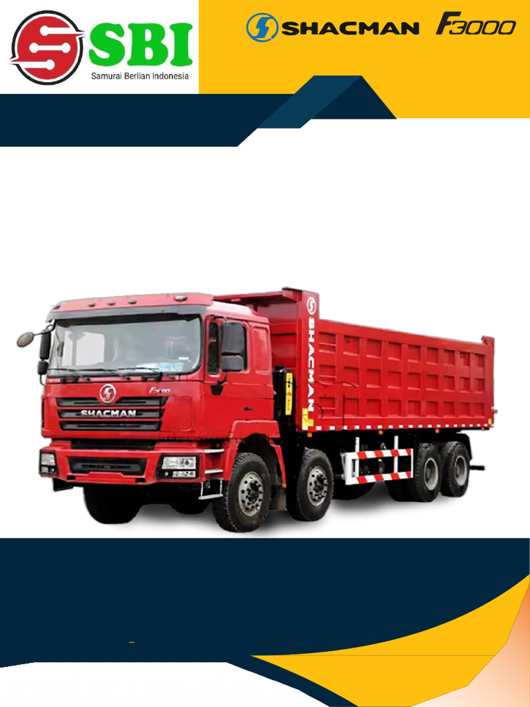 Shacman f3000 8x4 Cummins (Sbi) | PDF | Truck | Axle