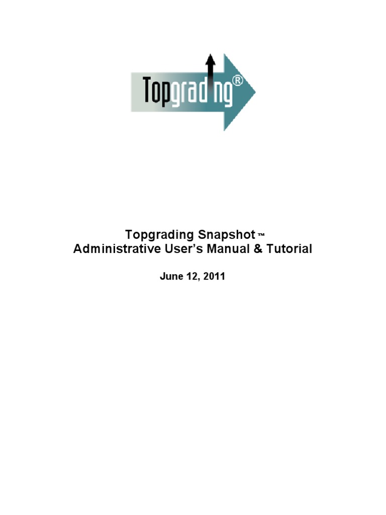 Top Grading Snapshot Users Manual Pdf Email Login 