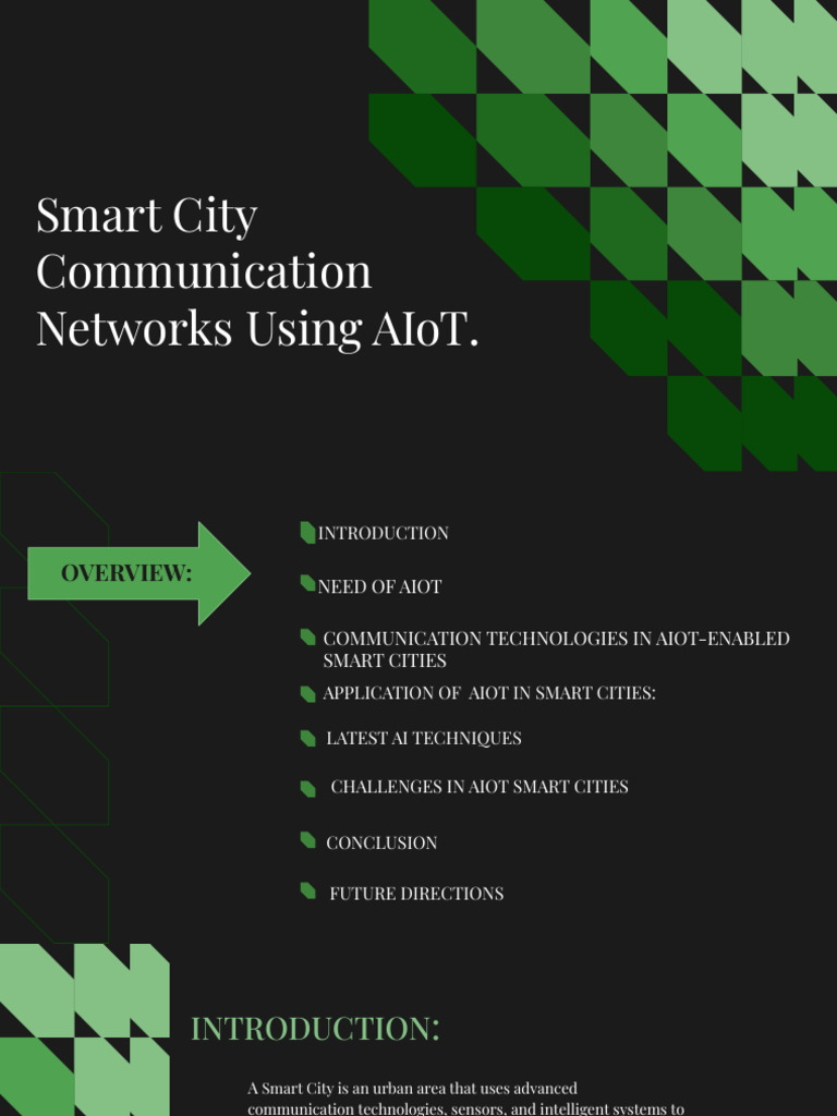 AIoT Communication in Smart Cities | PDF | Internet Of Things ...