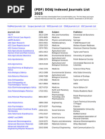 Springer Nature OA Journals 2026 List | PDF | Bio Med Central | Nature