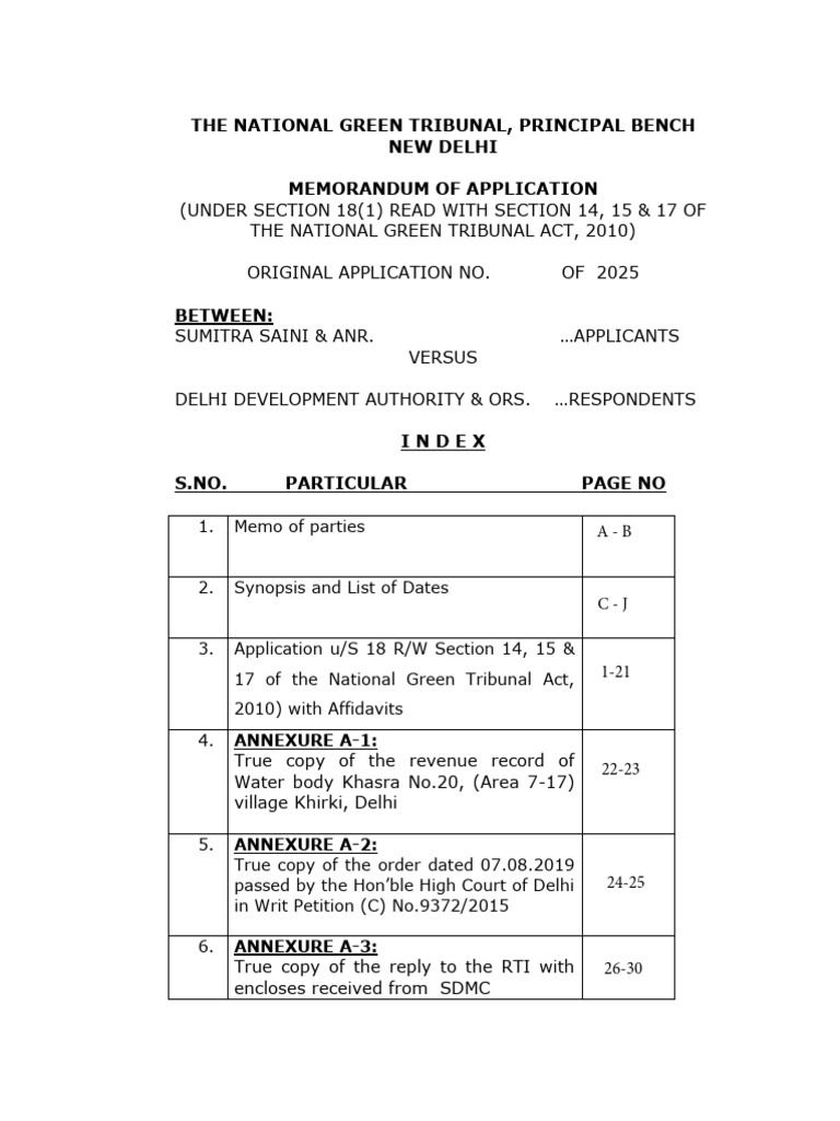 Sumitra Saini and Anr in OA No 153 of 2025 | PDF | Government Of India