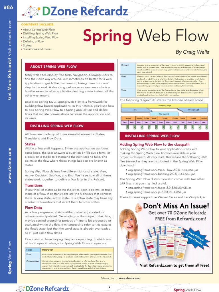 Spring Web Flow | PDF | Parameter (Computer Programming) | Xml