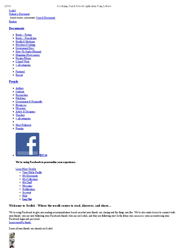 Developing Neural Network Applications Using Labview | PDF ... Developing Neural Network Applications Using Labview | PDF ...