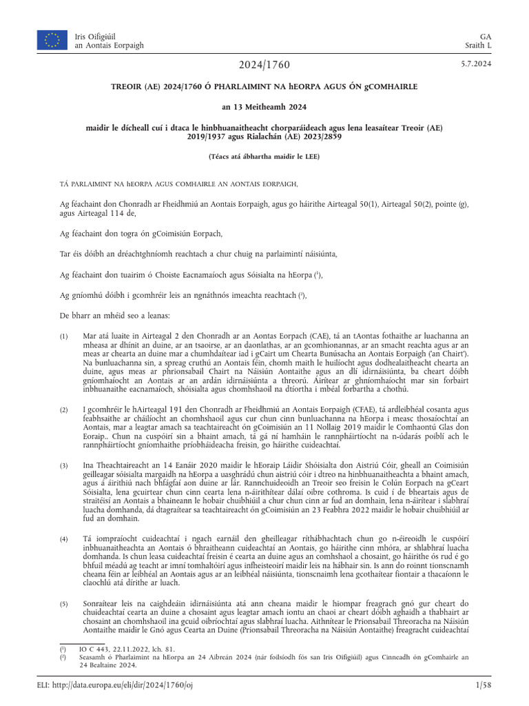 2024-1760 EU Directive GA | PDF