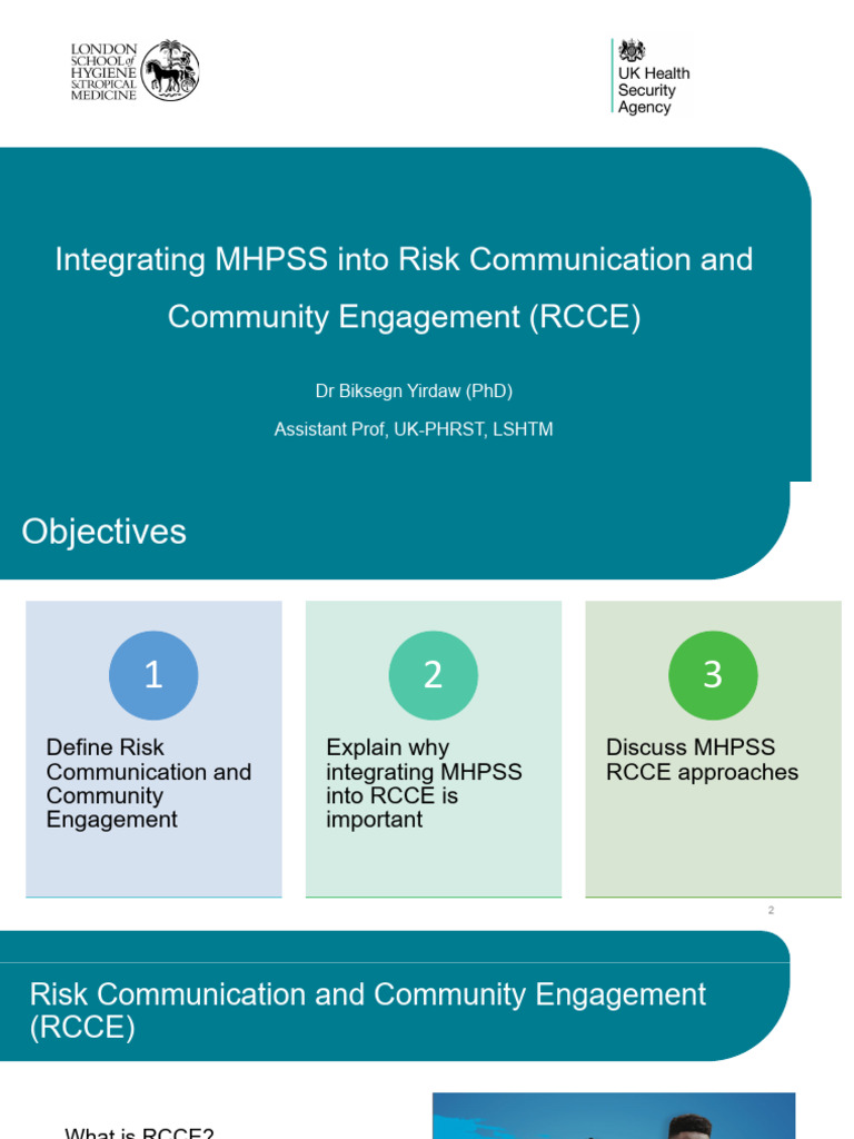 4 MHPSS Integration Into RCCE | PDF | Psychology | Behavioural Sciences