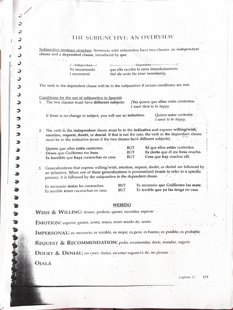 Spanish Subjunctive | PDF