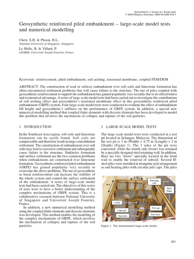 Geosynthetic Reinforced Piled Embankment | PDF | Finite Element Method ...