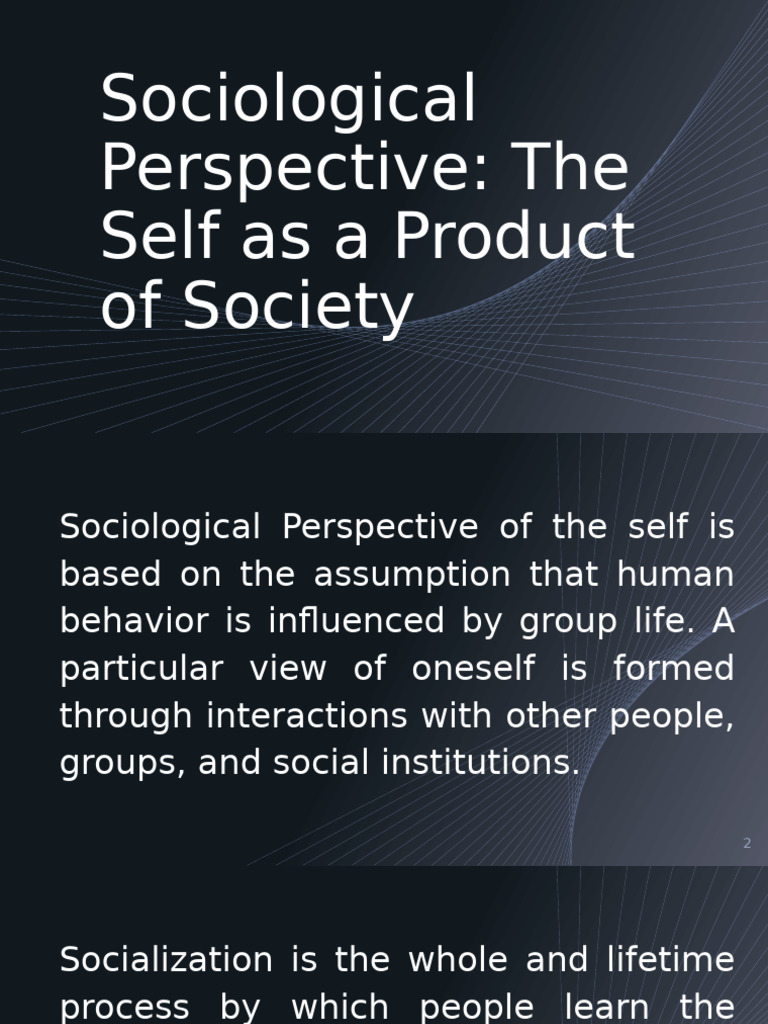 The Self: A Sociological Perspective | PDF