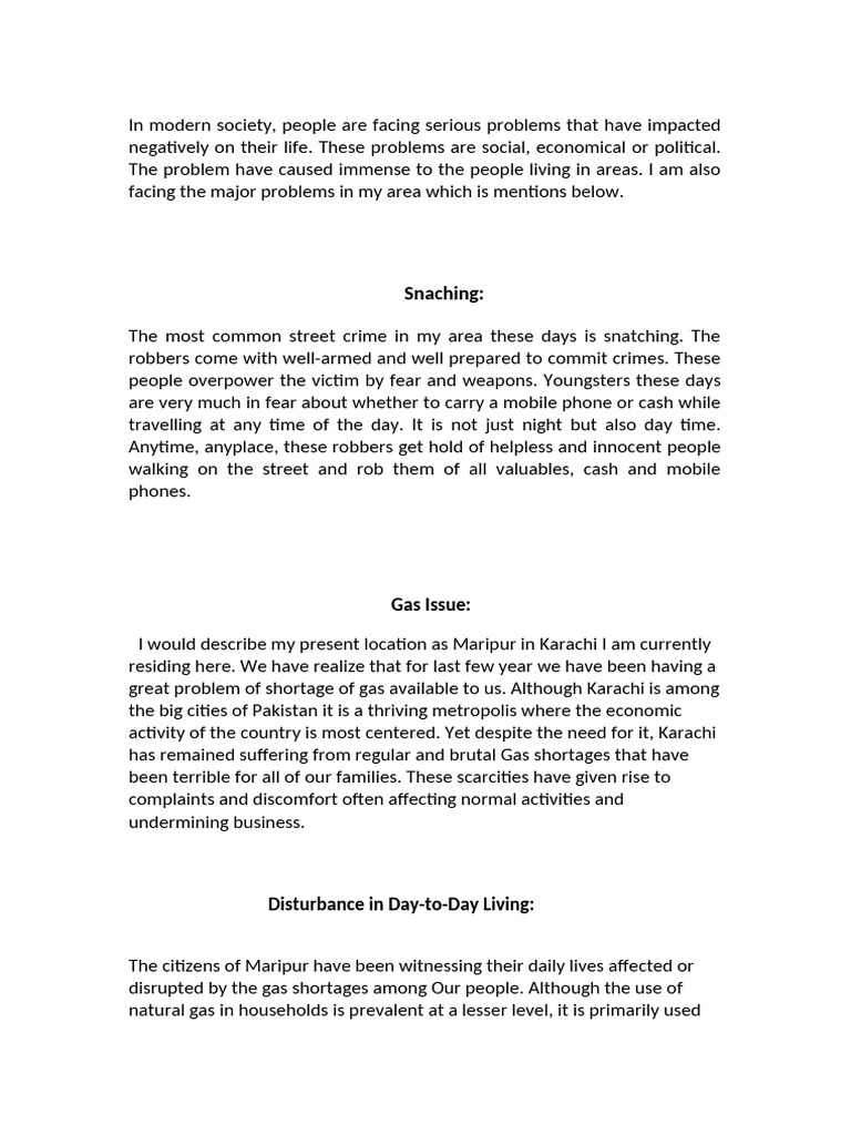 Modern Society, People Are Facing Serious Problems | PDF | Electrical Grid