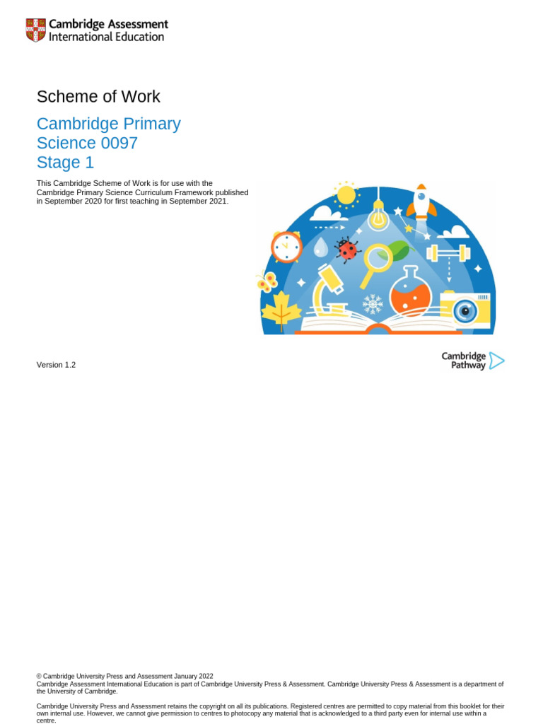 0097 Stage 1 Primary Science Scheme of Work Tcm142-595390-NEW | PDF ...
