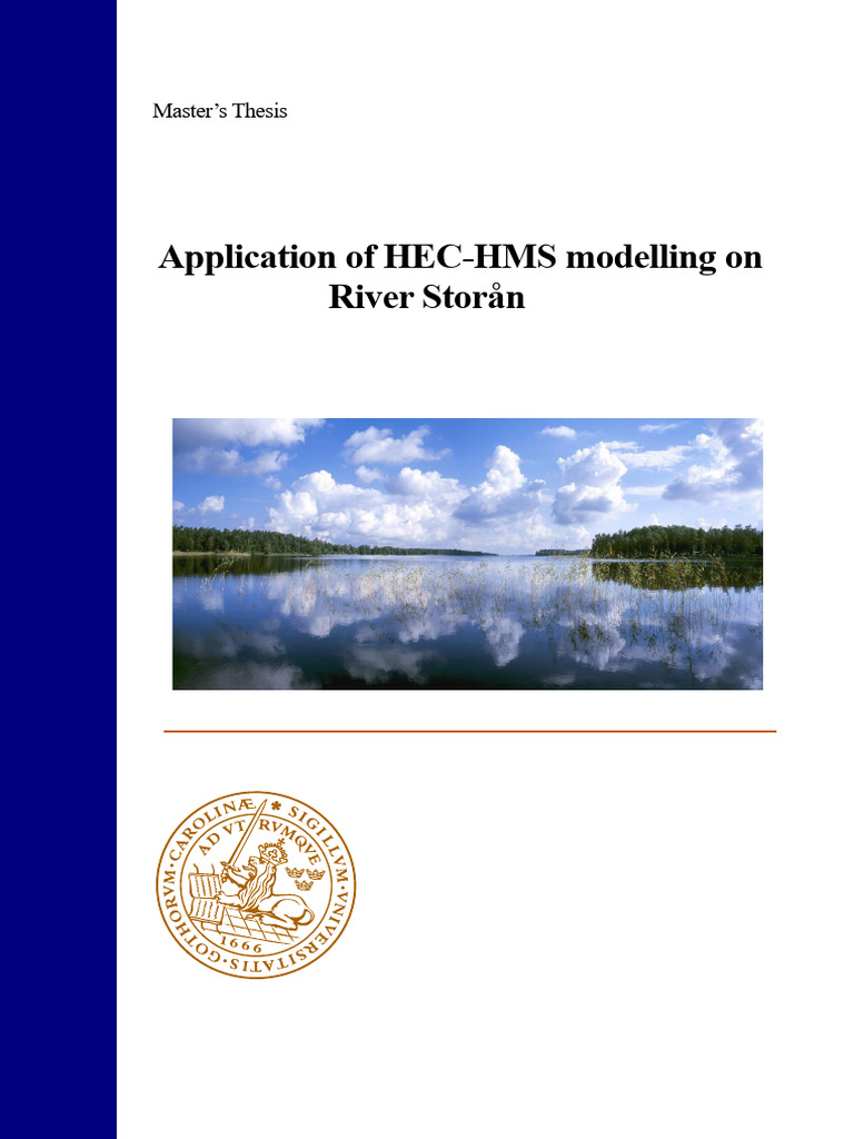 Application of HEC-HMS Modelling On River Stor | PDF | Surface Runoff ...