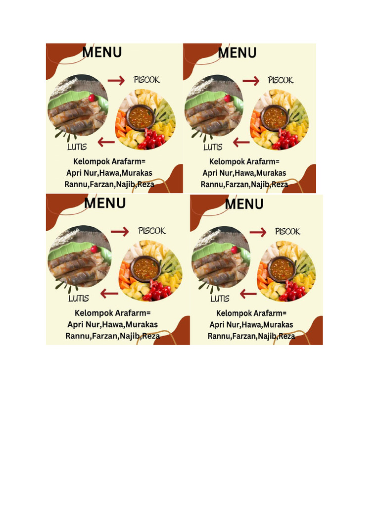 Iklan Menu | PDF