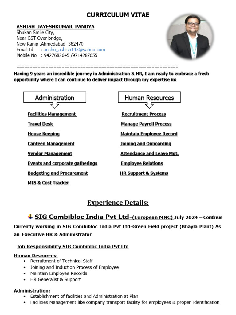 Naukri_AshishPandya[11y_0m] | PDF | Business | Service Industries