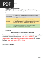 Positive Restaurant Review Examples | PDF | Restaurants | Eating ...