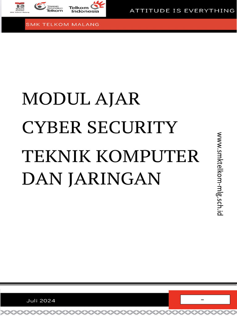 Modul Pembelajaran Cyber Security Kelas XI | PDF