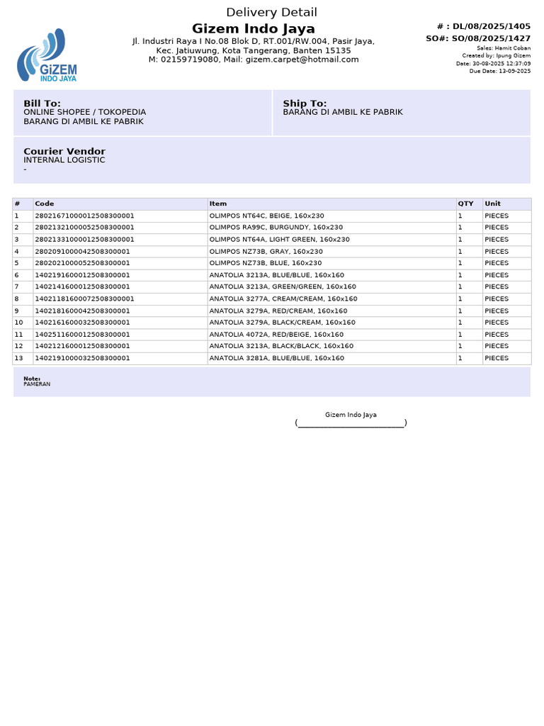 Warehouse Items Out 1487 68b6bb00c2a8f | PDF | Service Industries