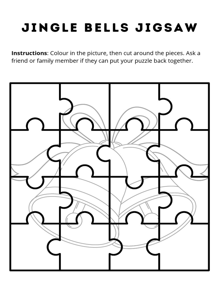 Snowman Jigsaw Puzzle Worksheet | PDF