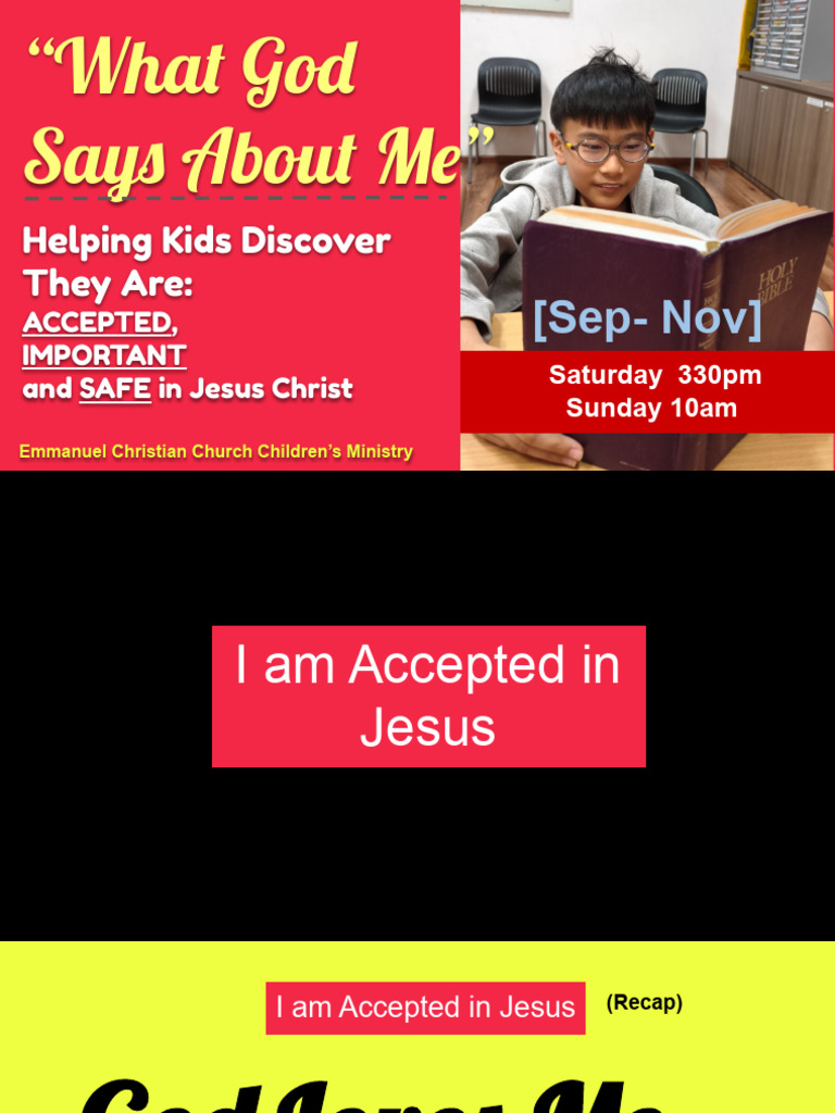 20 - 21 Sept - What God Says About Me - Unit 1 Lesson 3 - Best Friends ...