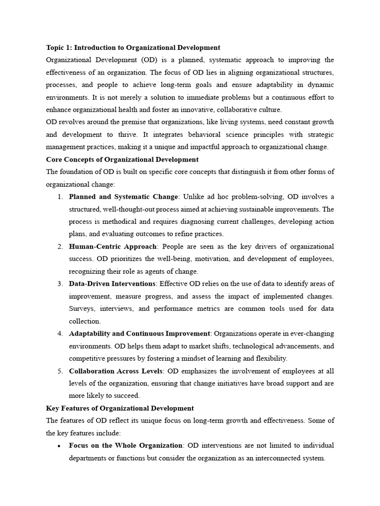 Understanding Organizational Development | PDF | Organization ...