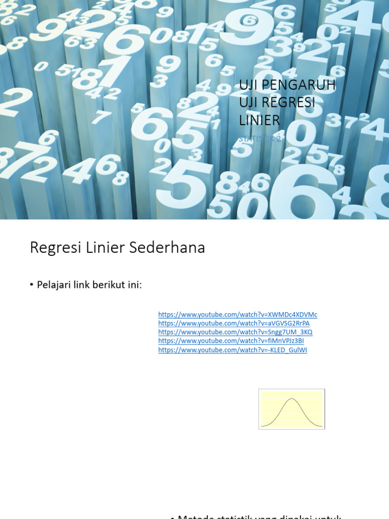 Uji Regresi Linier Sederhana dan Berganda | PDF