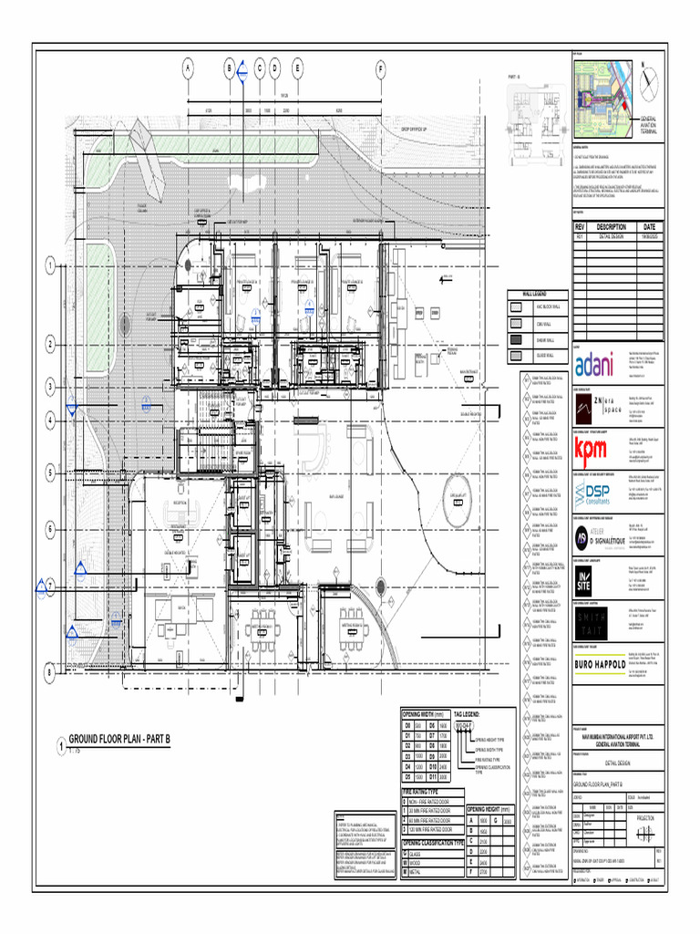 Ground Floor Plan - General Aviation Terminal | PDF | Structural ...