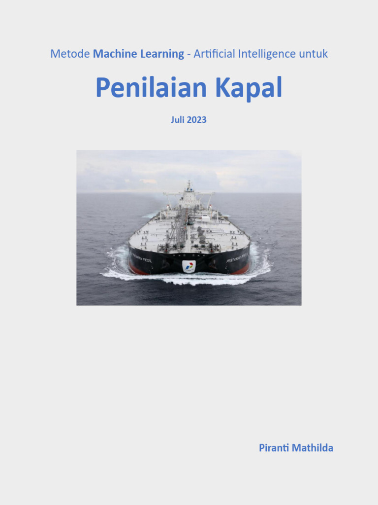 Penilaian Kapal dengan Machine Learning | PDF